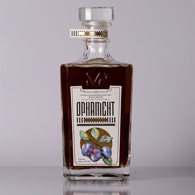 Ornament rakija od šljive 0,75l | MVP Destilerija